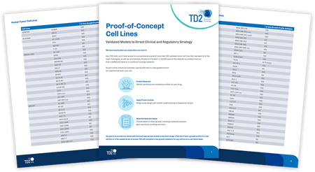 LP – Validated Tumor Cell Lines - TD2 Precision Oncology